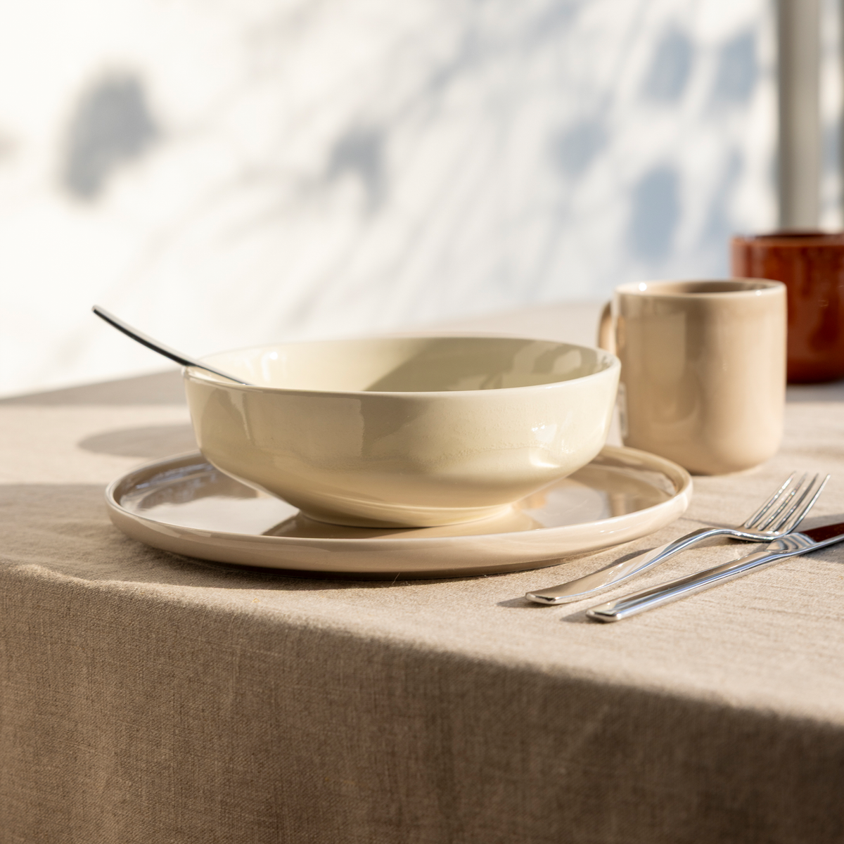 Tuntu Soup Plate& Natural white 18 cm 0,8 l – PENTIK