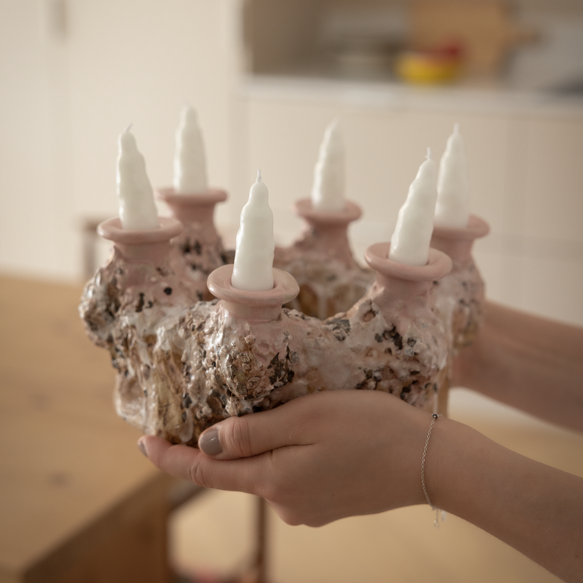 Kaamoskivi Candelabra& Pink 22x11 cm – PENTIK