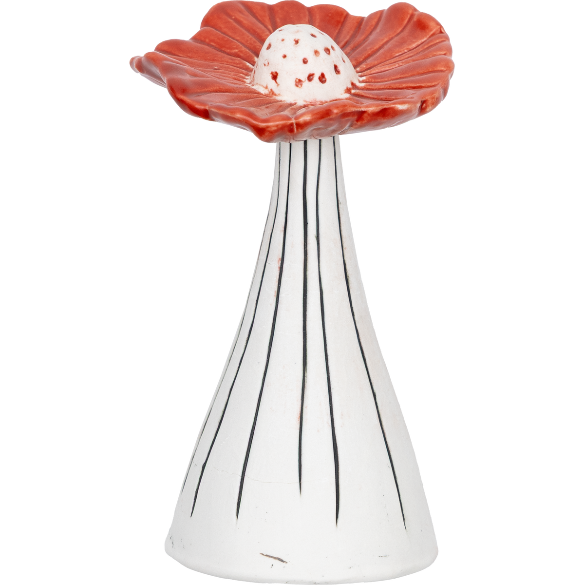 Gerbera Ceramic Sculpture& Red 14 cm – PENTIK