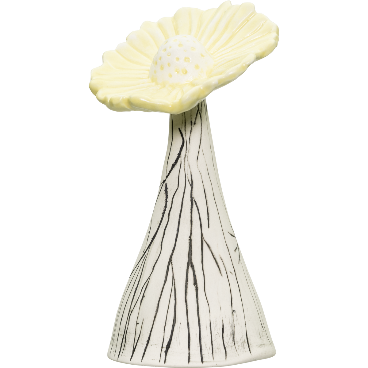 Gerbera Ceramic Sculpture& Yellow 14 cm – PENTIK