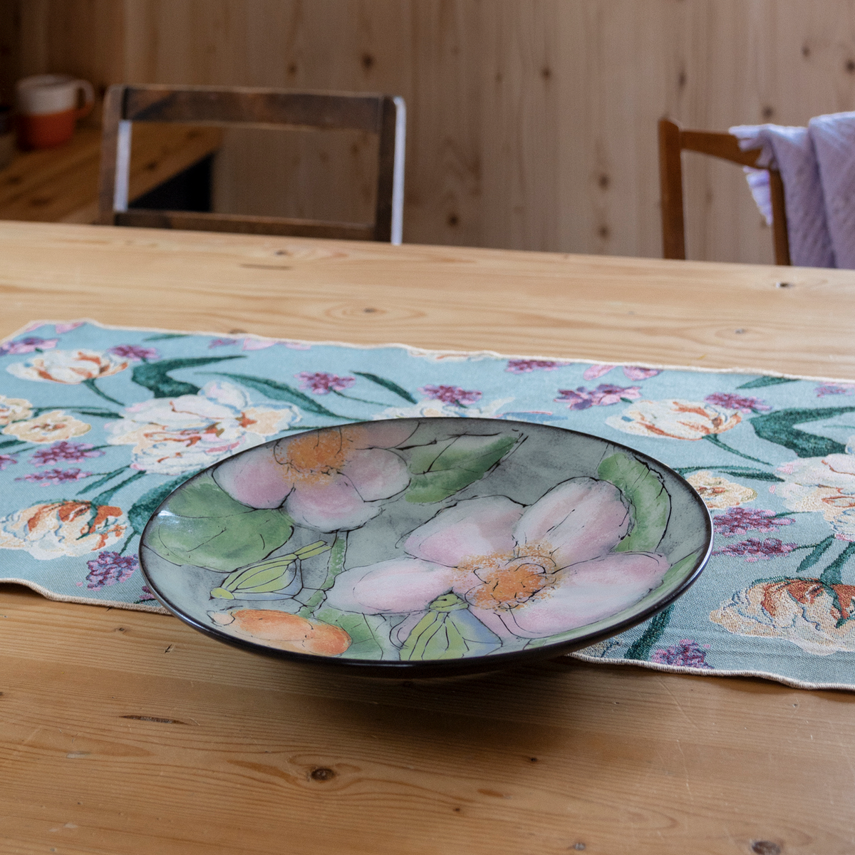 Kukkaislintu Studio Plate& Green 35 cm – PENTIK