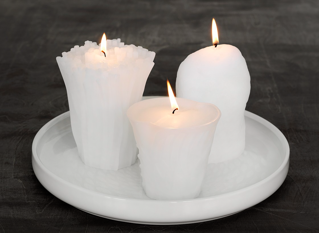 Table Candle& White 7,5x7,5 cm – PENTIK